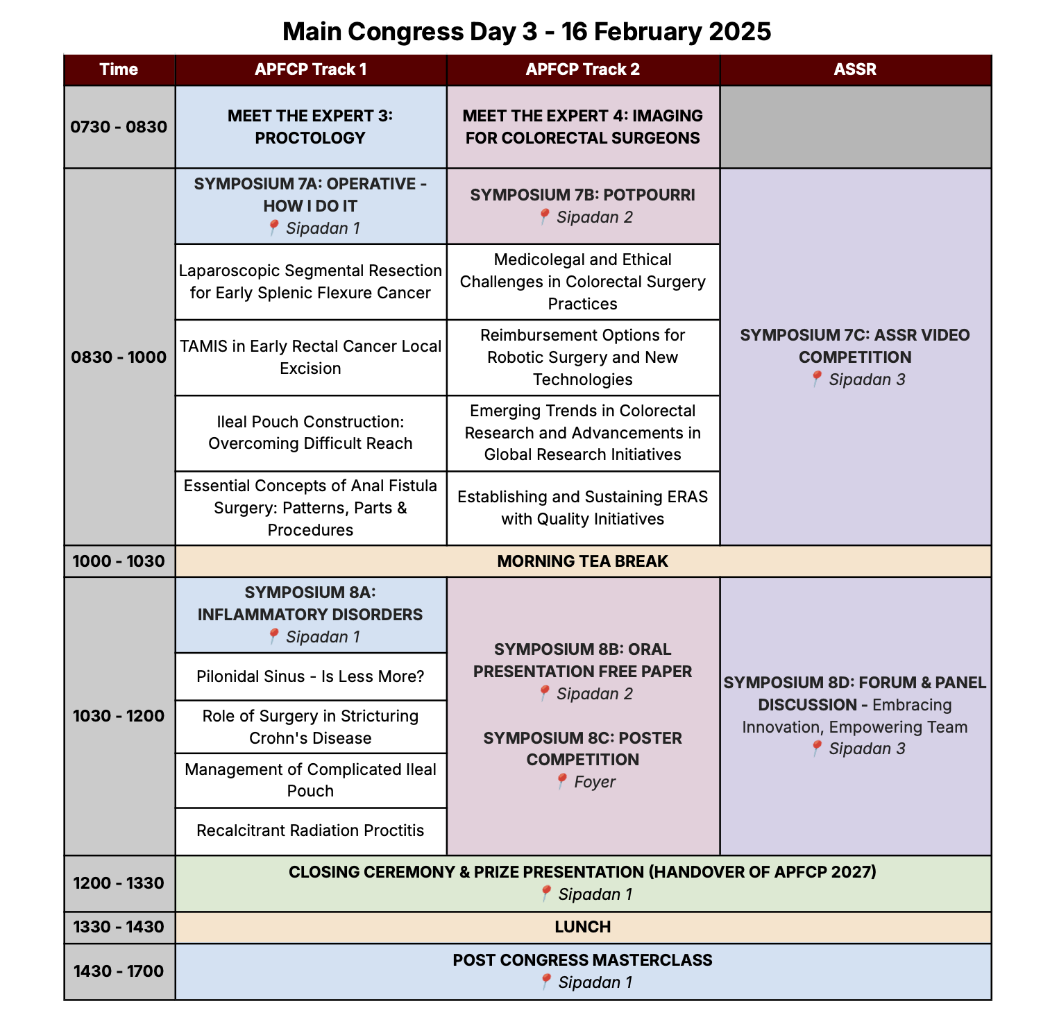 Scientific Programme - APFCP 2025